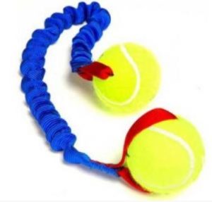 Genuine Dog Gear Bungee Ball Tug with Tennis Balls – Max200
